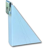 5 inch (Large) White Gutter Wedge - for Angled Fascia 5/12-12/12 Pitch ...