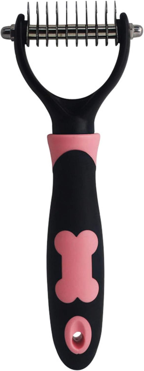 CHSG Pet Grooming Dematting Comb, Stainless Steel Rakes, Rake to Remove ...