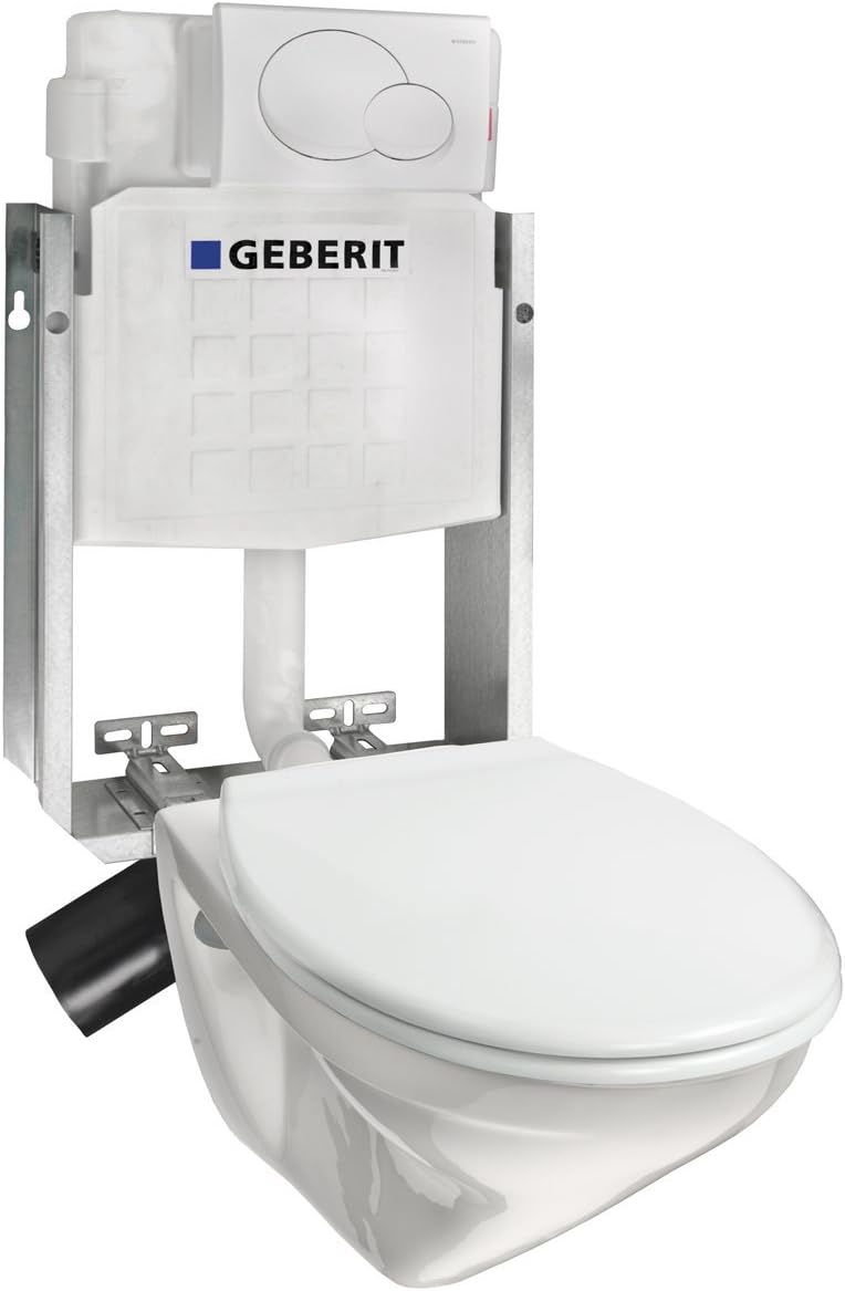 V&B SWWCMOBD100 Omni Wall Mount WC Complete Set – White – BigaMart