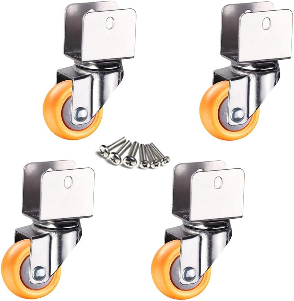 HUAZIYU Klein Lenkrollen für Möbel,Transportrollen,1.25 Zoll 32mm U ...