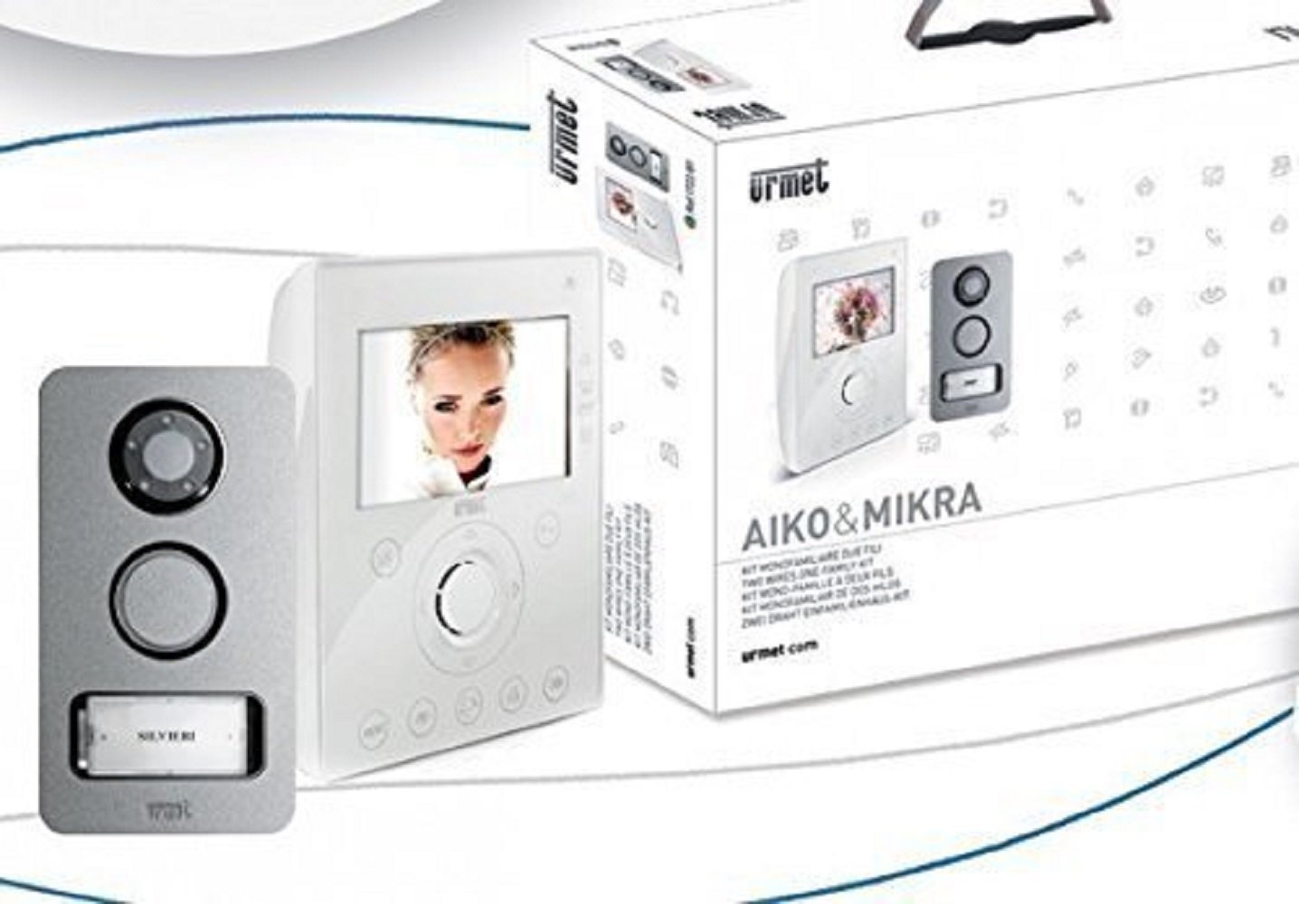 Kit videocitofonico urmet 1722-81 a colori monofamiliare con monitor ...