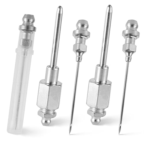 XIHIRCD 5pcs Grease Needles Nozzles, Stainless Steel Grease Gun Needle ...