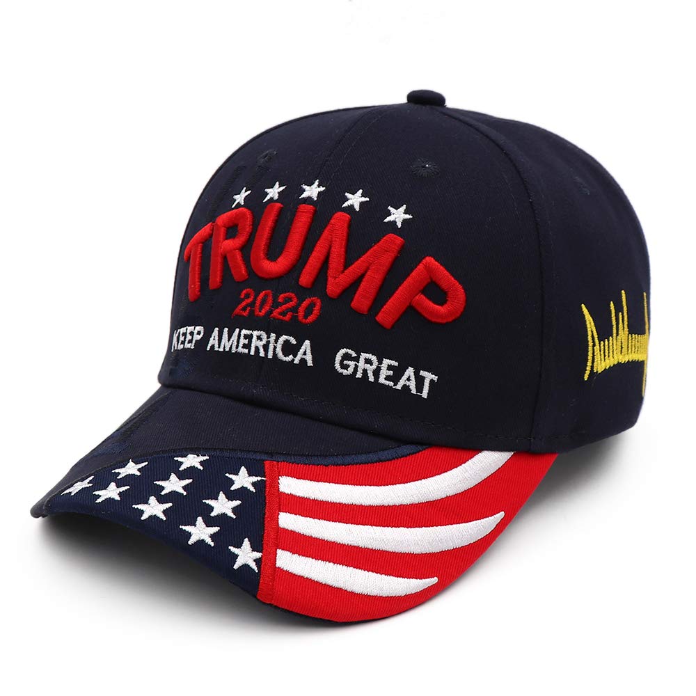 Trump 2020 Keep America Great Campaign USA Flag MAGA Hats Baseball ...
