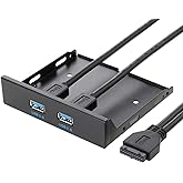 Amazon.com: Vantec USB 3.0 Front Panel with 5.25" HDD/SSD Bracket (HDA ...