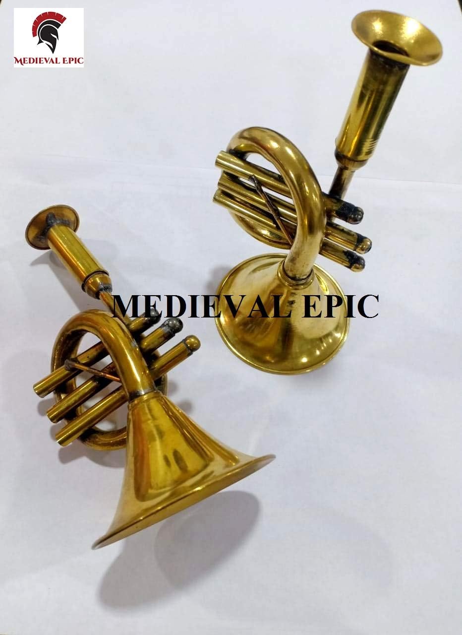 Military Style Army Brass Blowing Flugel Attack War Command Signal Horn ...