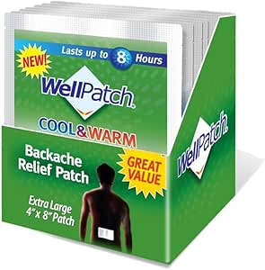 Amazon.com: WellPatch Cool & Warm Backache Relief Patch, Extra Large, 0 ...