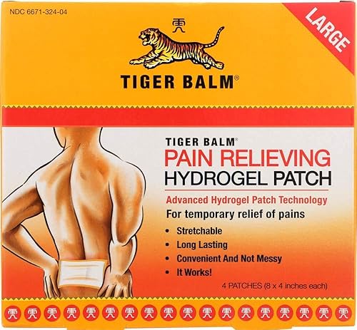 Tiger Balm Pain Relieving Large Patch, 4" x 8", 4/pack – Pain Relieving ...