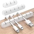 Amazon.com: SOULWIT Cable Holder Clips, 3-Pack Cable Management Cord Organizer Clips Silicone ...