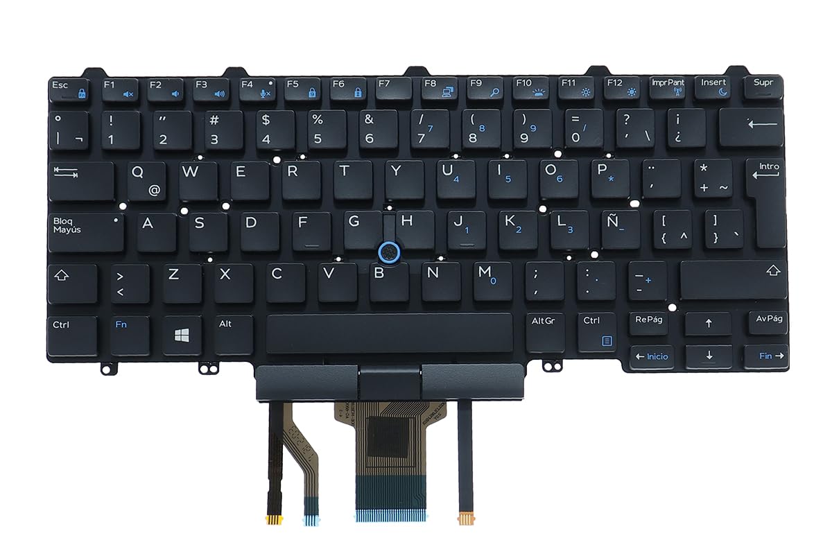 Latin Spanish Keyboard Replacement Compatible with Dell Latitude E5450 ...
