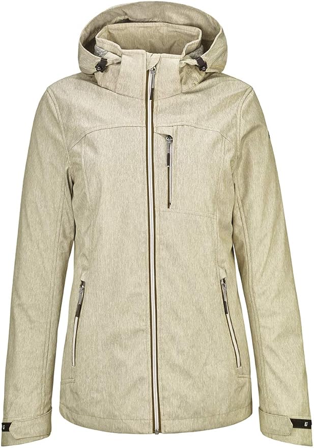 killtec Women's Julia Softshell Jacket With Zip-off Hood: Amazon.co.uk ...