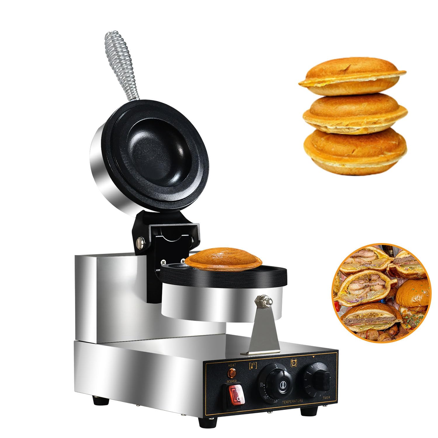 Ice Cream Burger Maker, UFO Burger Maker, Ice Cream Filling Waffle ...