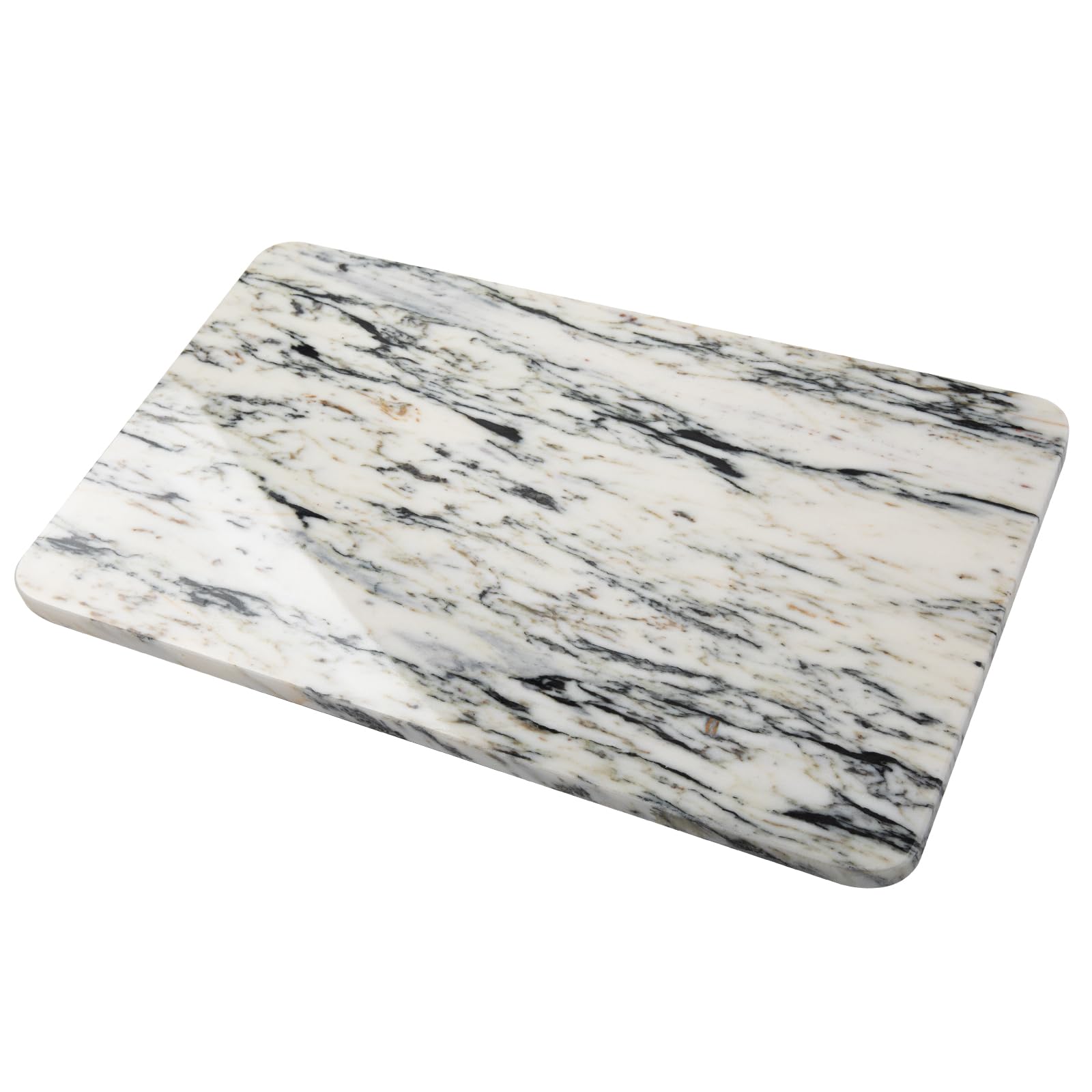 Adolif Luxury White Marble Cutting Board, Pastry Board, Large Marble ...