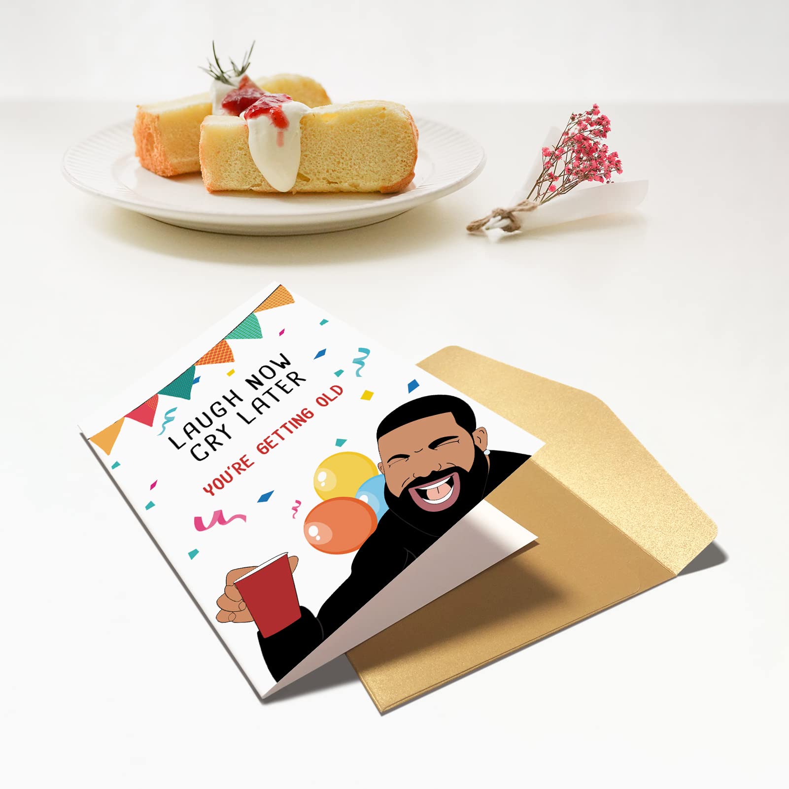 Mua Funny Drake Happy Birthday Card, Hilarious Birthday Greeting Card ...