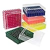 Cryogenic Vial Storage Box w/Lid, 100 Place (5 Boxes) – Assorted ...
