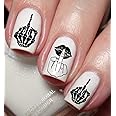 Amazon.com: Middle Finger Nail Art Decal Sticker : Beauty & Personal Care
