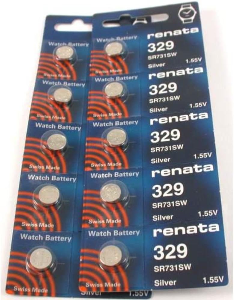 Amazon.com: #329 Renata Watch Batteries 10Pcs: Health & Personal Care