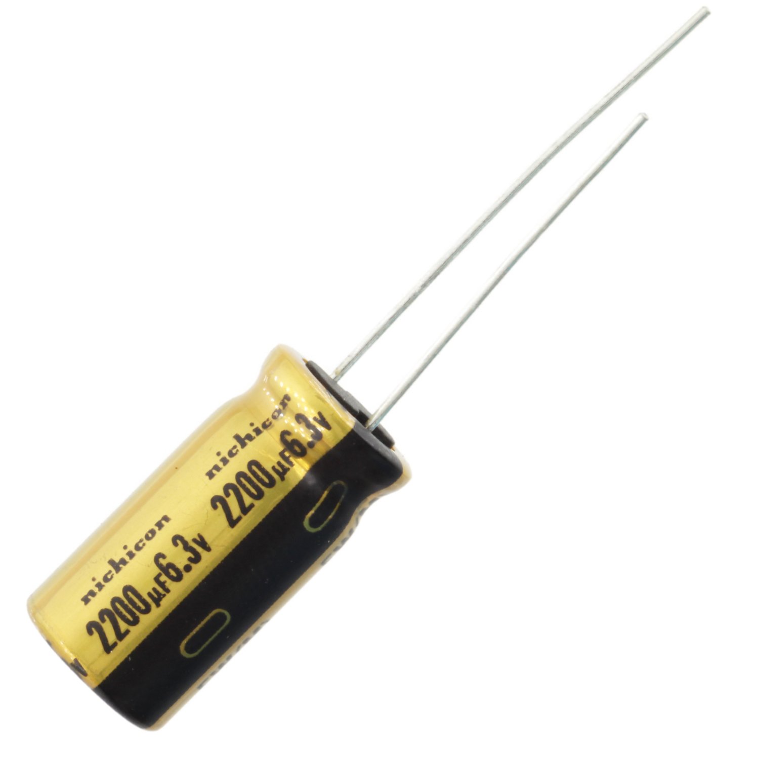 Nichicon UFW Audio Grade Electrolytic Capacitor, 2200uF @ 6.3V, 20% ...