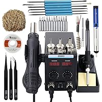 Estación de Soldadura 2 en 1 con LCD Dual y Kit de Herramientas SMD BGA 110v : Amazon.com.mx ...