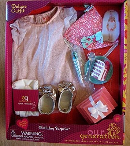 Our Generation Deluxe Fashion Birthday Surprise Doll Accessories Set by ...