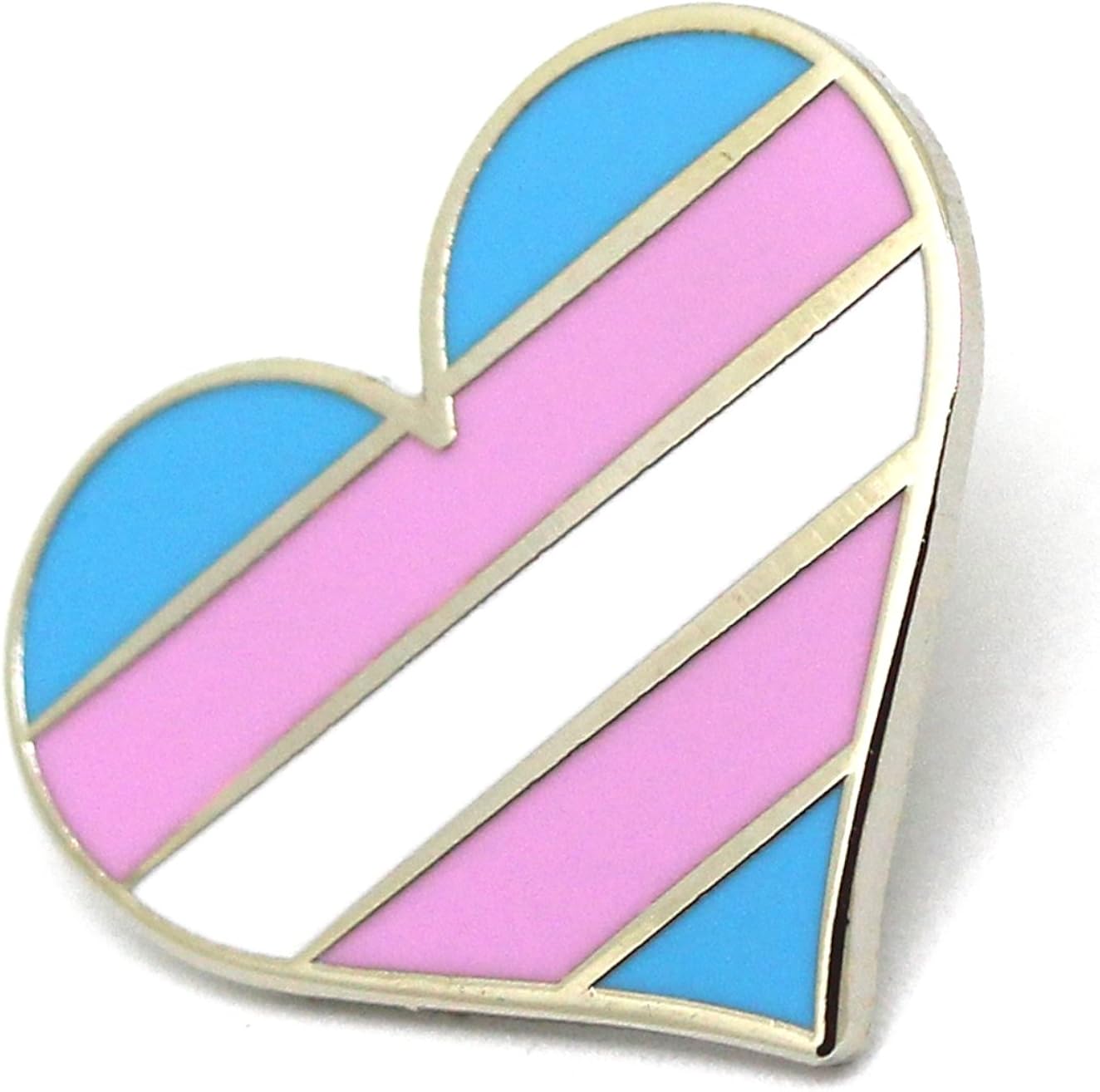 Amazon.com: Transgender Pride Pin Flag LGBTQ Trans Heart Flag Tras ...