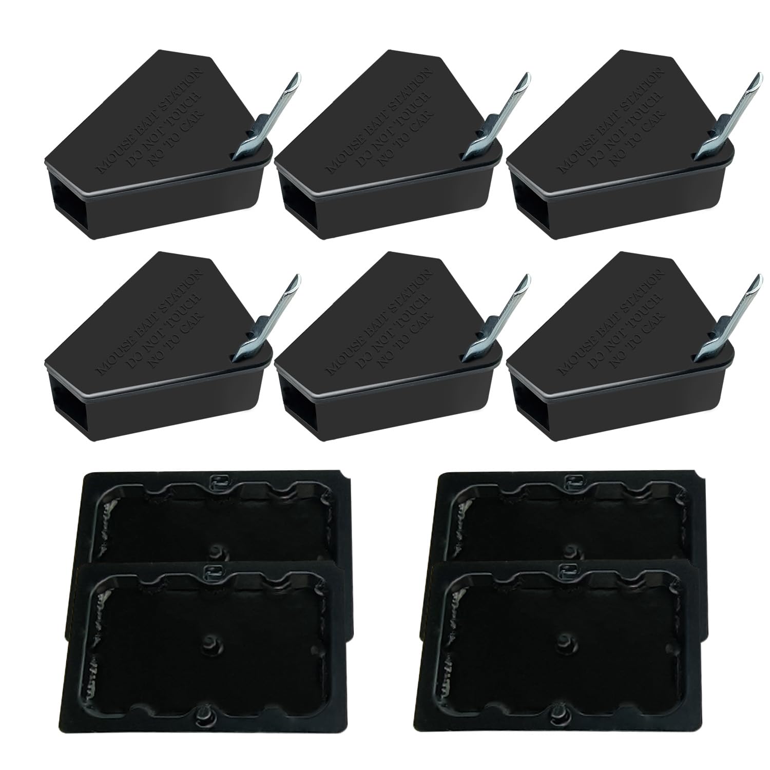 Bait Station with Adhesive Trays,Mouse stickers with keys, indoor ...