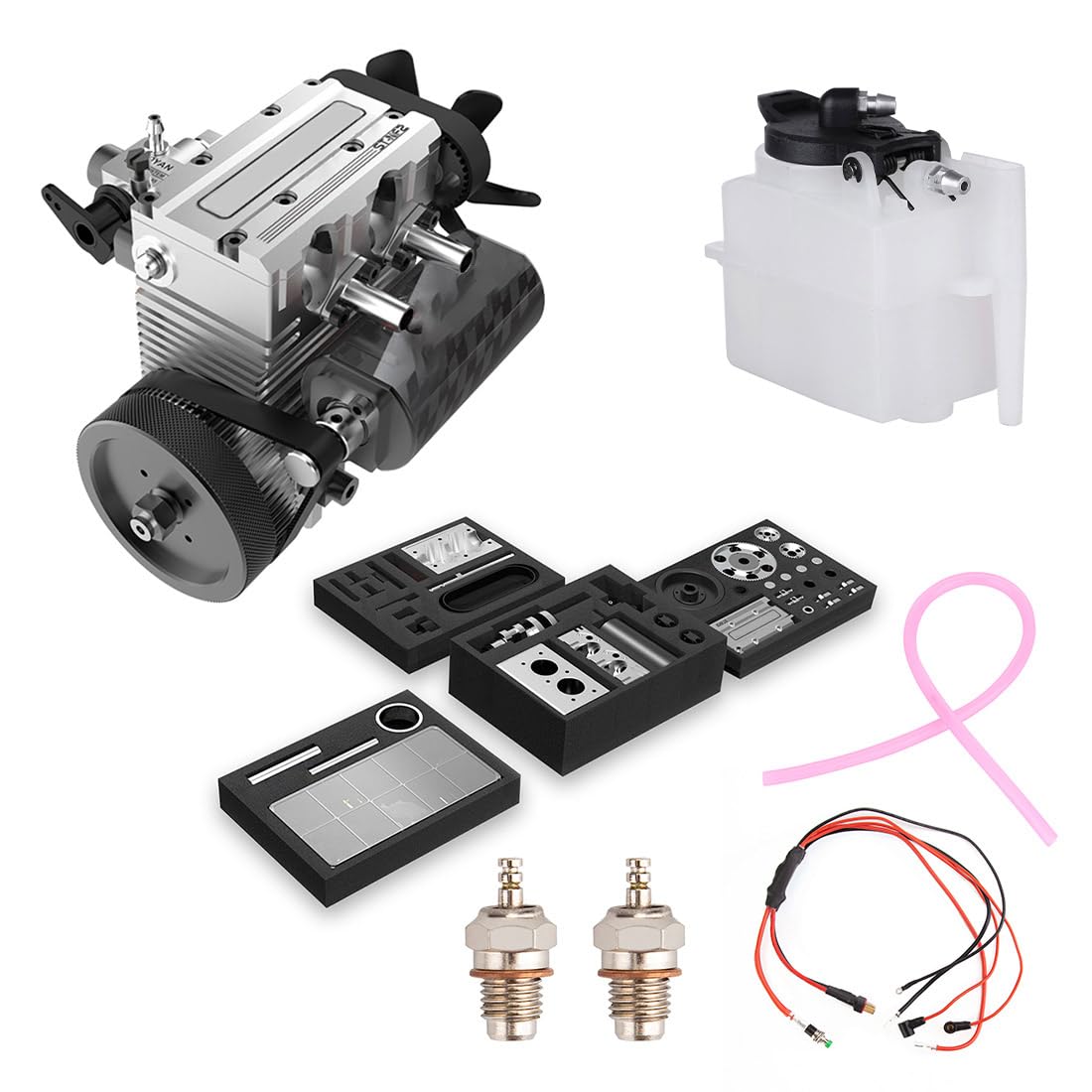 Mua ST NF2 Mini Inline Double-Cylinder Four-Stroke Air-Cooled Engine ...