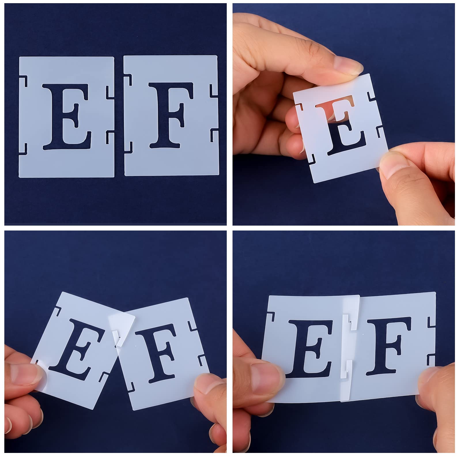 Mua 43pcs 1 Inch Letter and Number Templates, Reusable Plastic ...