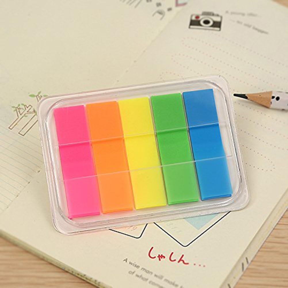 CAOLATOR Notizzettel Haftstreifen Transparent Pfeilform Haftnotizen ...