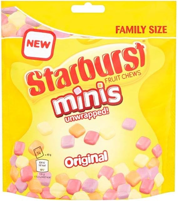 Starburst Minis Original Sweets Family Size Pouch Bag, 196g: Amazon.co ...