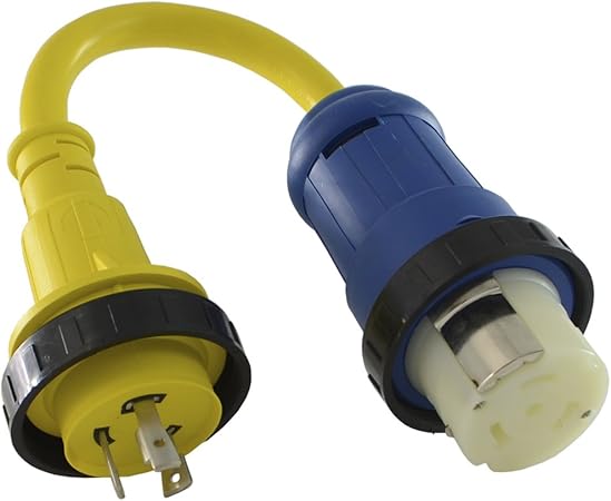 Amazon.com : Conntek Marine Shore Pigtail Adapter Cord 30 Amp Shore ...