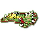 Amazon.com: North Carolina Jumbo State Magnet by Classic Magnets ...