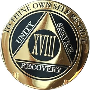 Amazon.com: 18 Year Bronze AA (Alcoholics Anonymous) - Sober / Sobriety ...