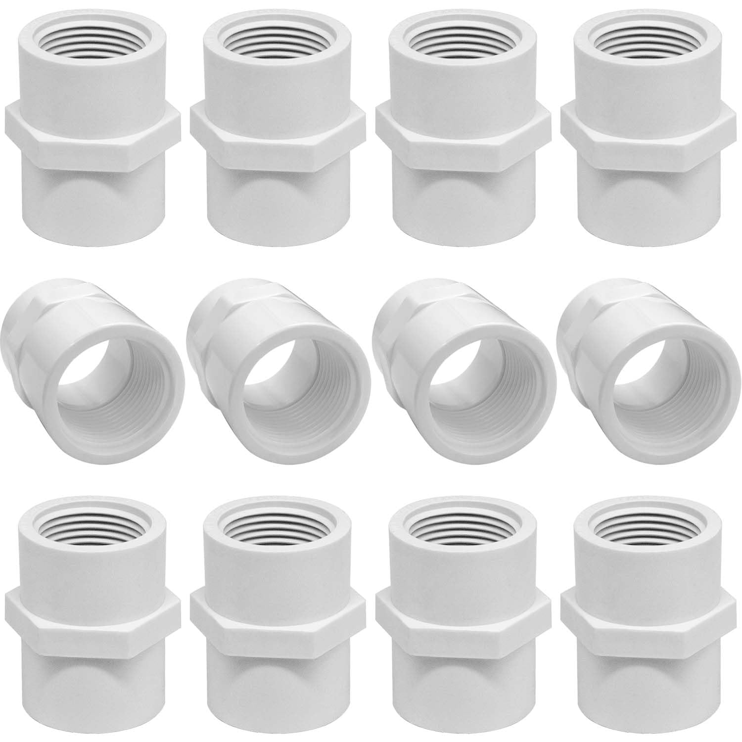 YSIL PVC Fittings Female Adapter (Socket x Female Pipe Thread) 2 Way 3/ ...