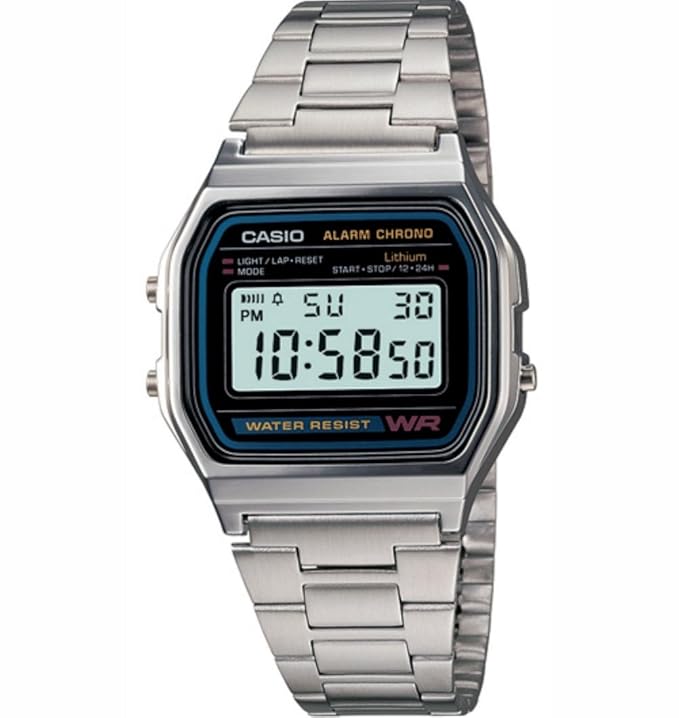 Casio A158WEA-1EF Retro Uhr Digital: Amazon.de: Uhren