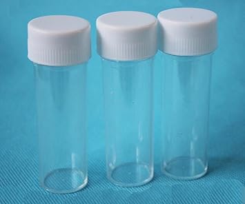 25ml Plastic Containers Test Tubes Vials Sample Container with Screw ...