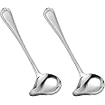 Amazon.com: Worldity 2 Pack Stainless Steel Saucier Drizzle Spoon with ...