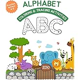 Alphabet Tracing and Animal Coloring Book: A Letter Tracing and ...