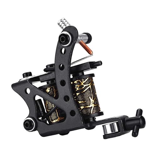 ATOMUS Tattoo Coil Machine Gun 8 Wraps Coil Liner Shader Iron Frame for ...