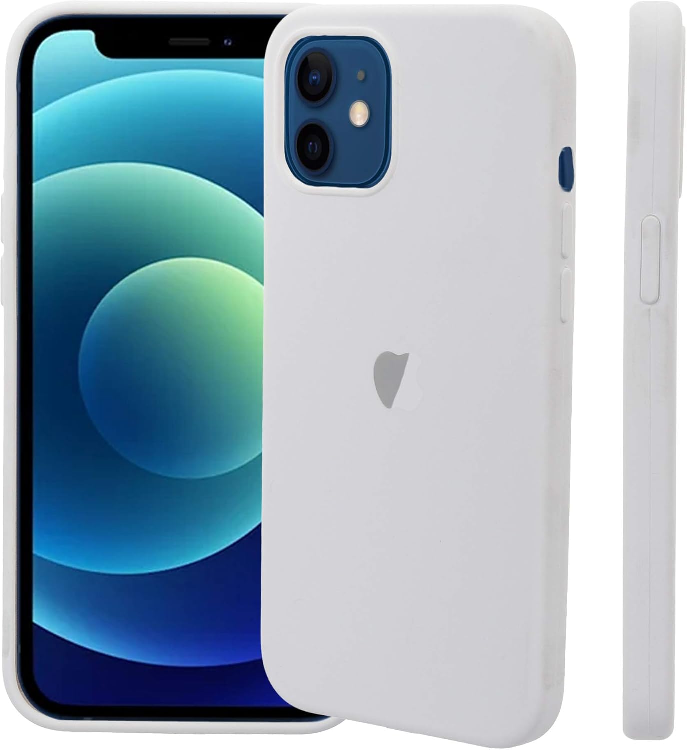 LIRAMARK Liquid Silicone Soft Back Cover Case for Apple iPhone 12 Mini ...