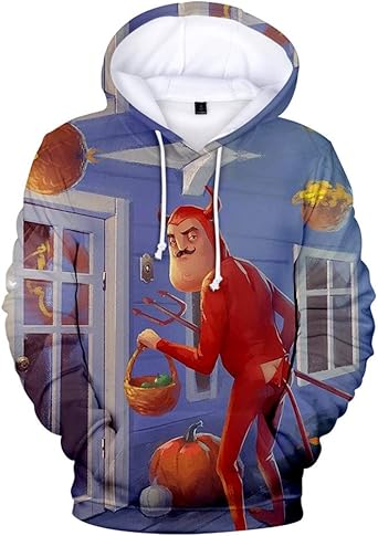 Hello Neighbor Hoodie 3D Unisex Sweatshirt Damen Herren Trainingsanzug ...