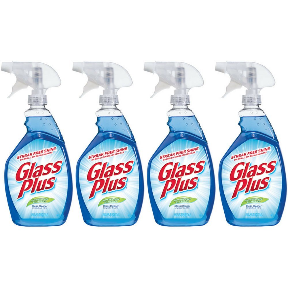 Amazon.com: Glass Plus Glass Cleaner, Floral Scent, Liquid, 1 gal ...