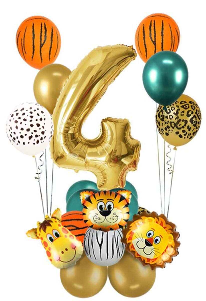 Jungle Safari Theme 4th Birthday Decorations Jungle Safari Animal ...