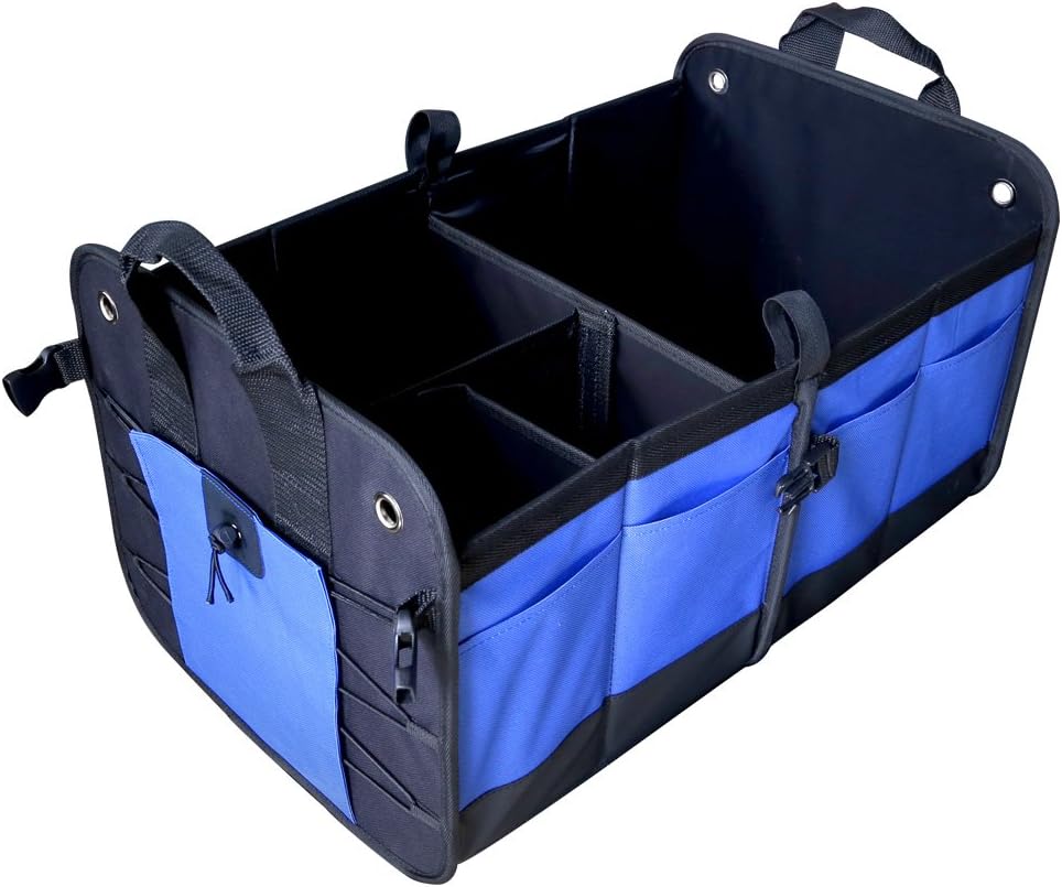 SCOPOW Car Boot Organizer, Collapsible Heavy Duty Car Boot Tidy ...