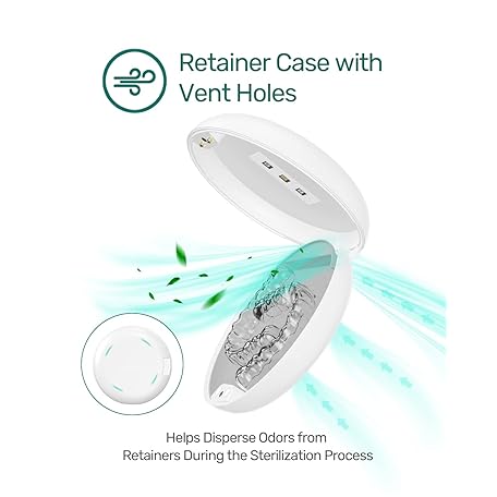 Mua Retainer Case, VEAMOR Invisalign Case Holder, UVC Disinfectant Box ...