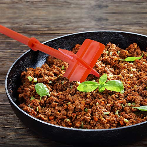 Zulay Kitchen Meat Chopper & Ground Beef Smasher - Durable Hamburger ...