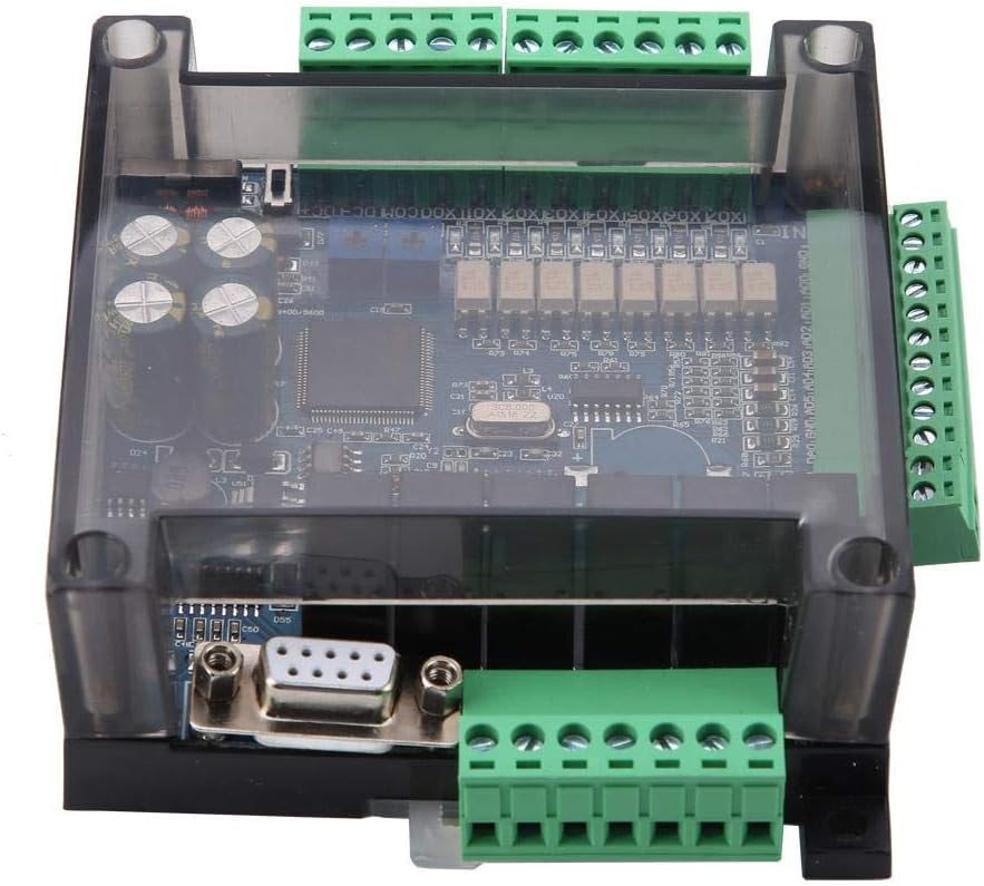 Bewinner PLC Industrial Control Board FX3U-14MR 8 Input 6 Output Programmable Simple Controller ...