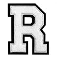 Amazon.com: Letter R - Chenille Stitch Varsity Iron-On Patch by pc, 4-1 ...