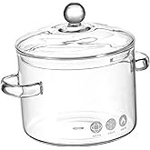 Amazon.com: Glass Stew Pot Glass Soup Pot 64oz Glass Stew Pot With Lid ...