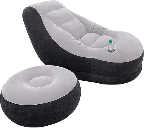 Intex 68564 Inflatable Flocked Sofa with Footrest price in Saudi Arabia ...