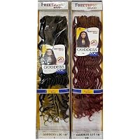Amazon.com : FreeTress Goddess Loc 18" Synthetic Crochet Braiding Hair ...